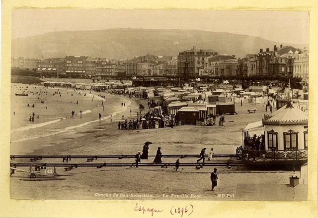 ND. ESPAGNE, SAN Sebastian, La Familia Real Vintage albumen print ...