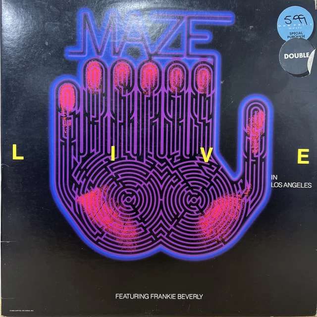 MAZE LIVE IN Los Angeles, Frankie Beverly VINYL LP 1986 U.K SWBB-12479 ...