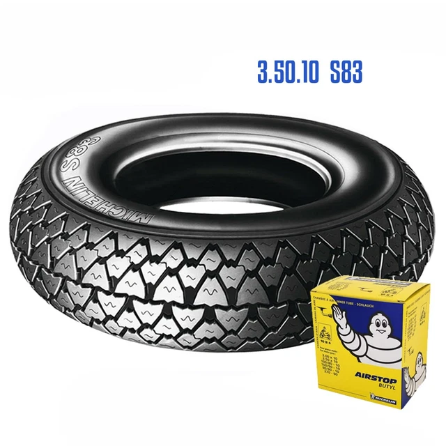 KIT PNEUMATICO GOMMA Michelin + Camera D'aria S83 3.50 10 59J Tl Vespa ...