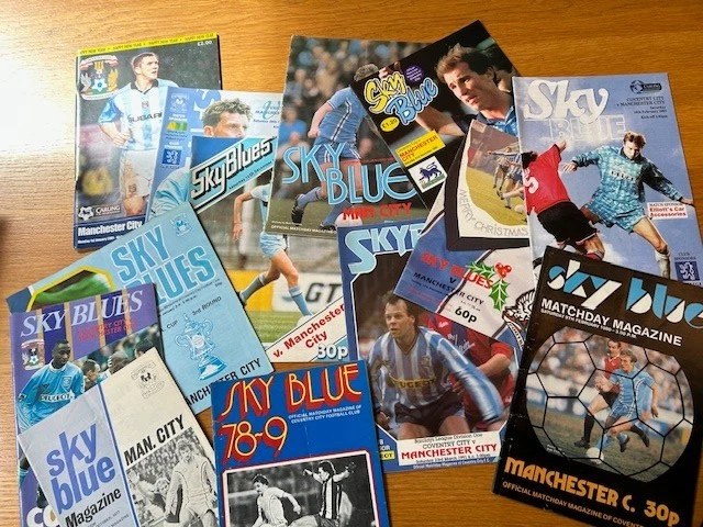 COVENTRY CITY V Manchester City - Bundle (matchday programmes x 13 ) £ ...