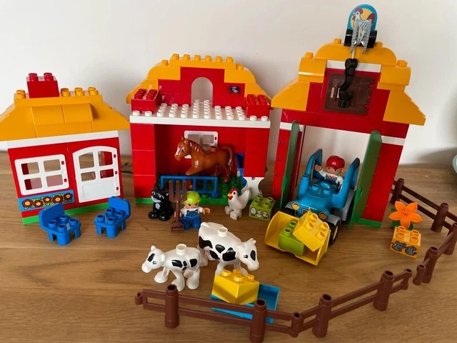 LEGO DUPLO GROSSER Bauernhof 10525 Scheune Stall Traktor viele Türe ...