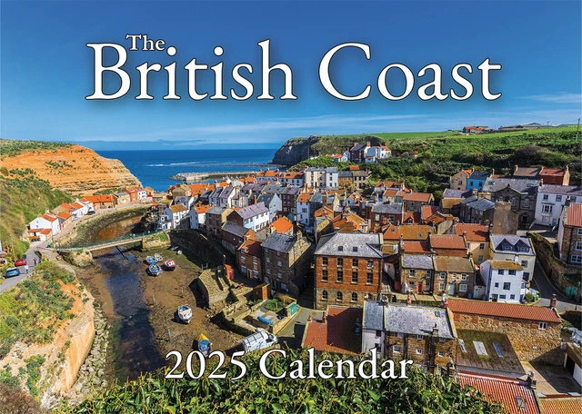 2025 BRITISH Coast Calendar (A4 Month to View) UK Yorkshire, Cornwall ...