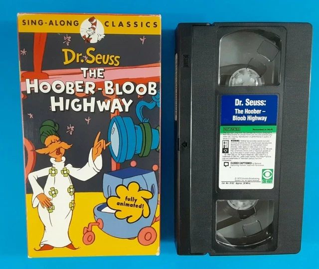 DR. SEUSS THE HOOBER-BLOOB HIGHWAY Sing-Along Classics VHS Video Tape ...