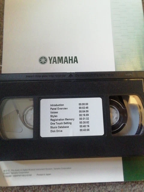 YAMAHA KEYBOARD GUIDE Vhs Video Bvid001 £4.99 - PicClick UK