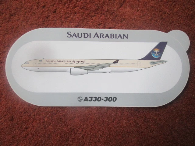 AUTOCOLLANT STICKER AUFKLEBER Airbus A330-300 Saudi Arabian Airlines ...