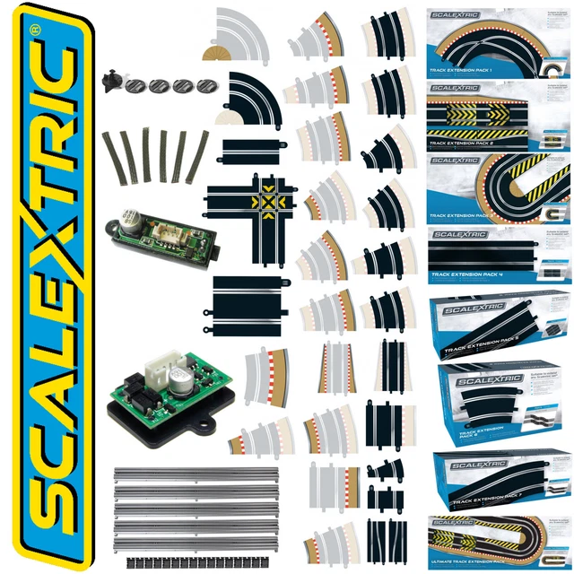 SCALEXTRIC SLOT CAR Track Straights Corners Bends Cross Overs Borders ...