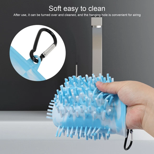 DOG FEET CLEANER Easy-cleaning Massage Pet Dog Foot Washing Cover ...