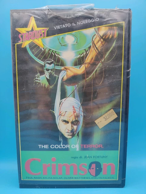 CRIMSON THE COLOR of terror VHS STARDUST NASH SOLAR MATTHEWS PALMER EUR ...