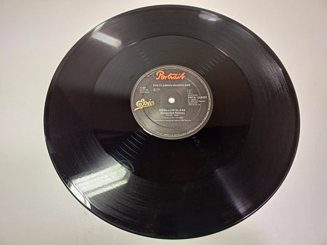 VINYLE MAXI 45T THE FLAMING MUSSOLINIS-swallow glass-ROCK-1985 ...