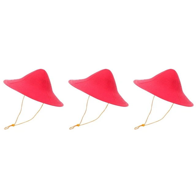 3PCS COSPLAY JAPANESE Ninja Hat Decorative Samurai Hat Party Hat Prop ...