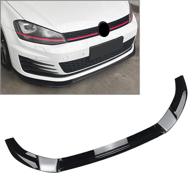 FRONT BUMPER SPOILER Splitter Lip Fit Volkswagen Golf MK7 GTI R R-Line ...
