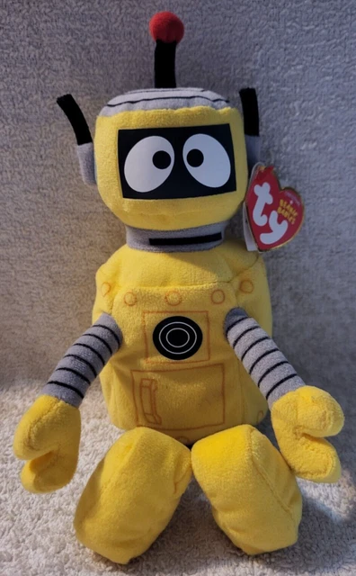 TY YO GABBA Gabba Plex Yellow Robot Beanie Baby Plush 9.5" Stuffed Toy ...