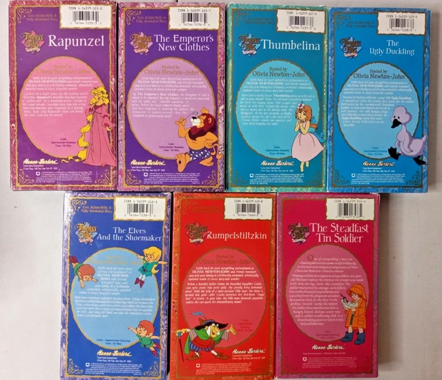 7 VHS HANNA Barbera Rapunzel Emperors Thumbelina Ugly Elves ...