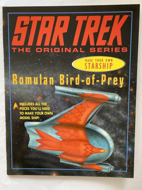 STAR TREK KIT, Model, ROMULAN BIRD-OF-PREY, Starship, Press Out Pieces ...
