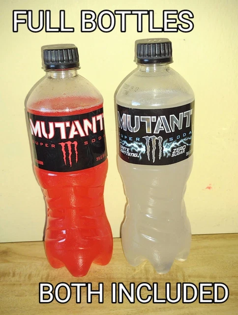 RARE! MONSTER ENERGY Drink - Mutant Super Soda Red Dawn + White Full ...