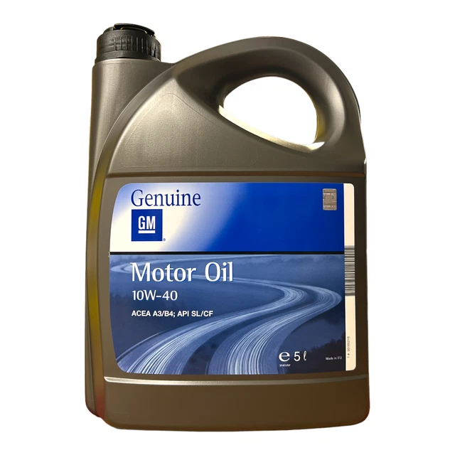 5 LITER ORIGINAL GM / OPEL 10W-40 MOTORÖL 10W40 A3 / B4 Universal SL ...