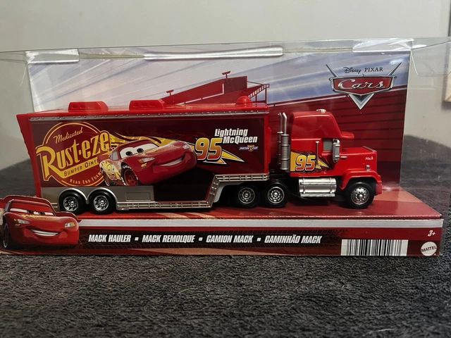 DISNEY PIXAR CARS Mack Hauler Lightning McQueen Rust-Eze New Unopened ...