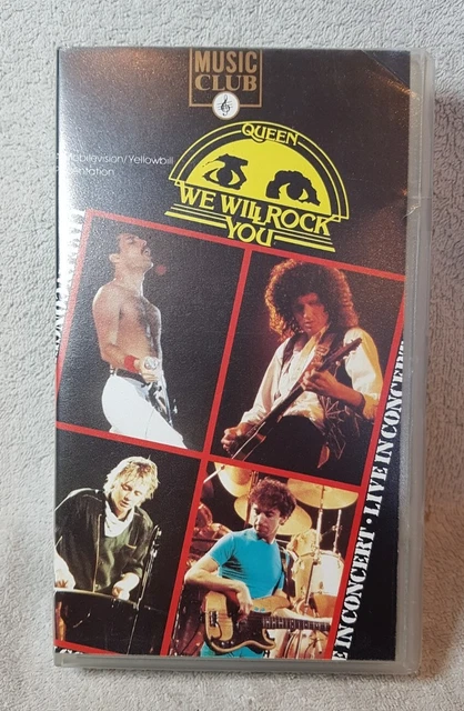 QUEEN - WE Will Rock You VHS Video Tape Live VGC £4.45 - PicClick UK