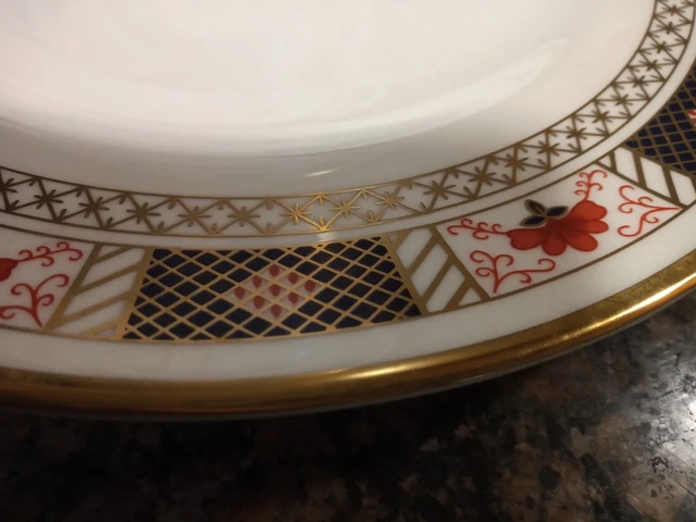 2 ROYAL CROWN Derby ' Derby Border ' 10.5" Dinner Plates plates ...