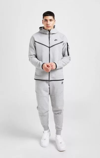Nike Tech Fleece Tracksuit Full Set Dark Heather Grey Hoodie Joggers