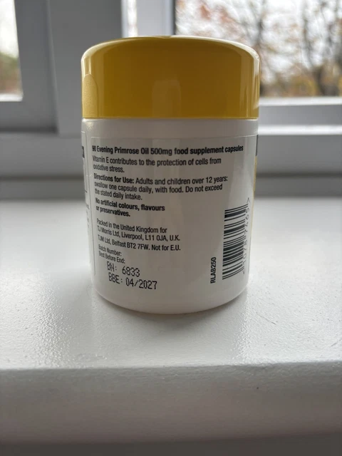 REVITALISE HEALTHCARE+ EVENING Primrose oil 90 Capsules 3 months supply ...