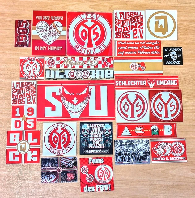 AUFKLEBER MIX ULTRAS FSV Mainz 05 25x Fanszene Sticker Sammlung Vereins ...