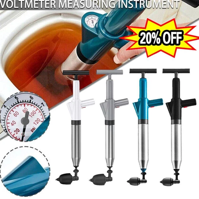 TOILET PLUNGER HIGH Pressure Drain Plunger Dredge Clog Remover Drain ...
