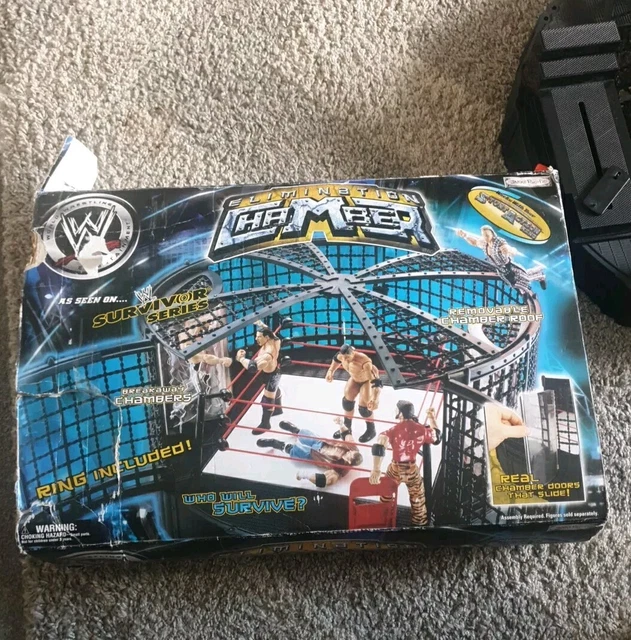 SPARES ONLY RARE WWE Elimination Chamber Wrestling Ring Playset ...