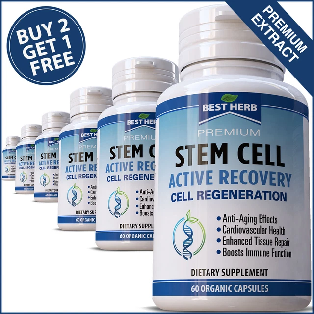 STEM CELL PILLS Support Natural Supplement Cellular Repair Renewal ...