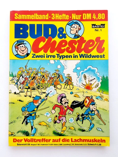 BASTEI WESTERN HUMOR Comic Bud & Chester Sammelband 1 (#1,2,3) Top ...