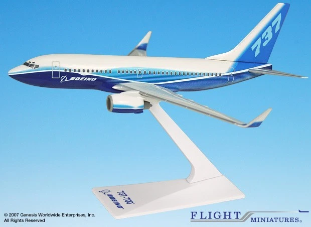 FLIGHT MINIATURES BOEING 737-700W House Colors Desk Display 1/200 Model ...