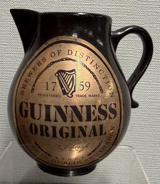 GUINNESS STAFFORDSHIRE 1920S Jug RARE £99.95 - PicClick UK