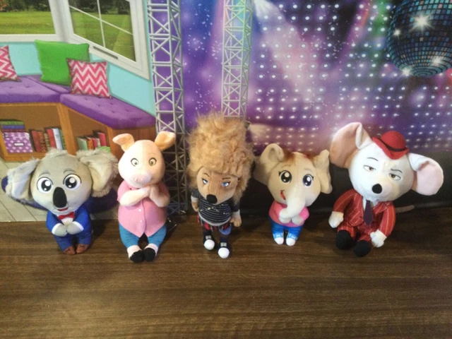 SING 2 CHARACTERS Plush - Buster Moon,Rosita Pig,Ash,Mike And Meena ...