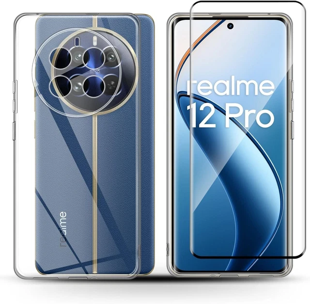 FOR REALME 12 PRO PLUS CASE + TEMPERED GLASS SCREEN PROTECTOR CLEAR ...