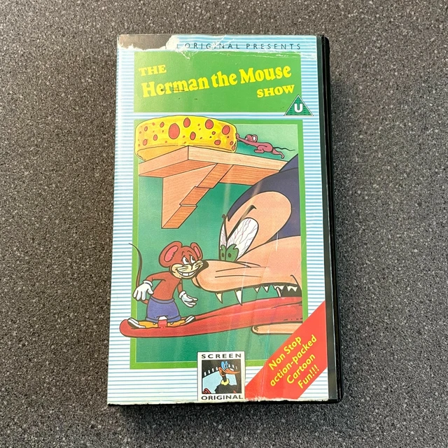 THE HERMAN THE Mouse Show VHS Video Tape, Tested Working, PAL, Animated ...