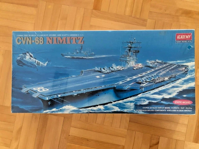 CVN-68 USS NIMITZ Aircraft Carrier model Academy scale 1/800 $60.00 ...