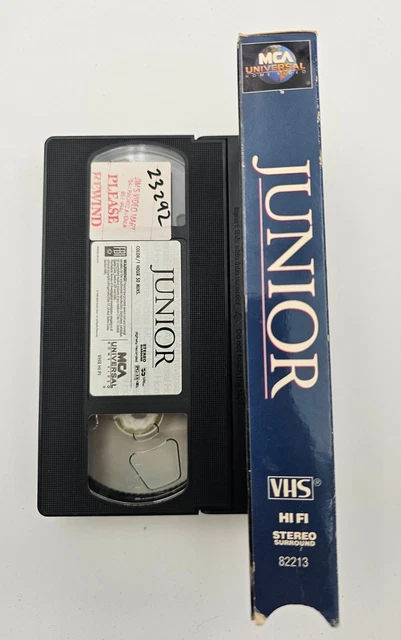 JUNIOR VHS 1995 Schwarzenegger Emma Thompson Danny Devito $3.97 - PicClick