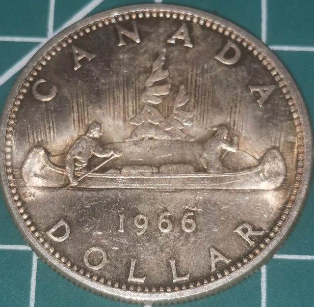 1966 CANADIAN 1 Dollar Coin Silver Queen Elizabeth II $26.99 - PicClick CA