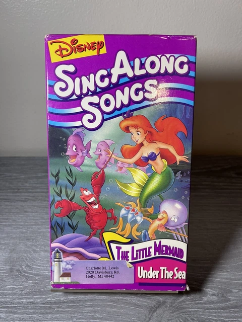 DISNEYS SING ALONG Songs - The Little Mermaid: Under the Sea (VHS, 1990 ...