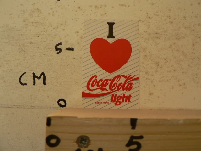 STICKER,DECAL COCA COLA I Love Coca-Cola Light EUR 3,99 - PicClick FR