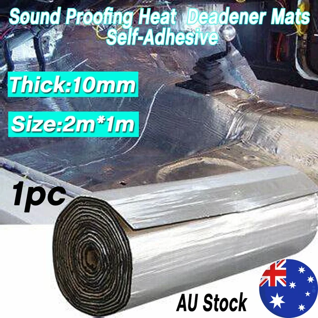200CM X100CM 10MM Sound Proofing Heat Insulation Carpet Mats Foam Self ...