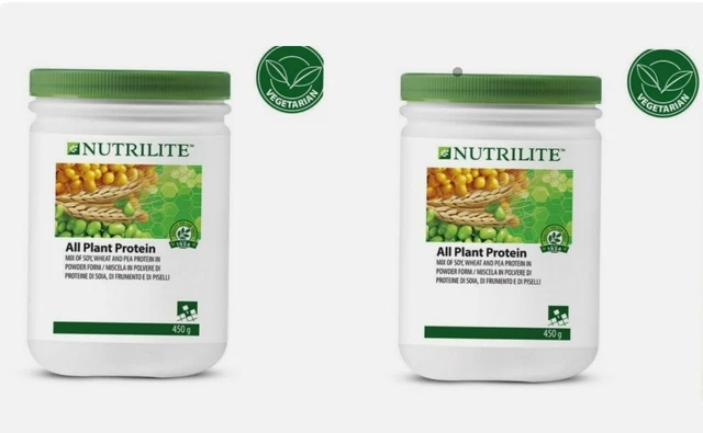 2X AMWAY NUTRILITE® All Plant Protein Powder 450g Great UK Offer £72.50 ...