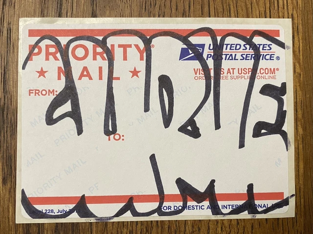 CURVE SIGNED HAND drawn USPS Sticker Urban Graffiti Street Art .. £41. ...