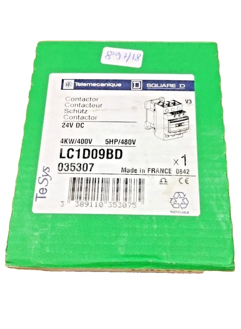 TELEMECANIQUE SQUARE D Schütz Contactor LC1D09BD 035307 EUR 30,49 ...