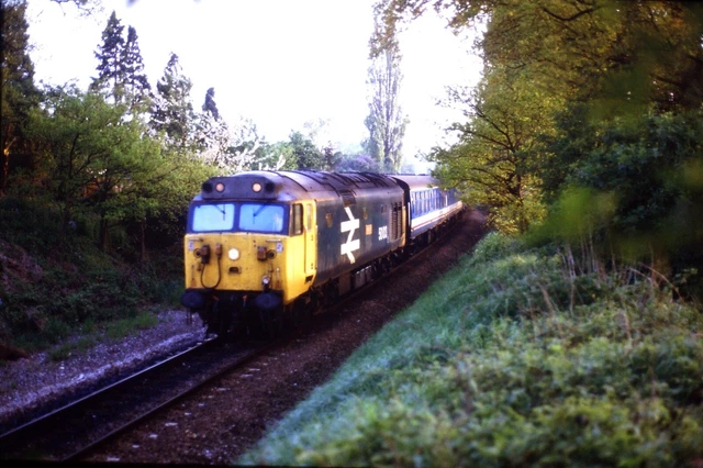 35MM ORIGINAL COLOUR Rail Slide BR Class 50 50013 at Unknown Location £ ...