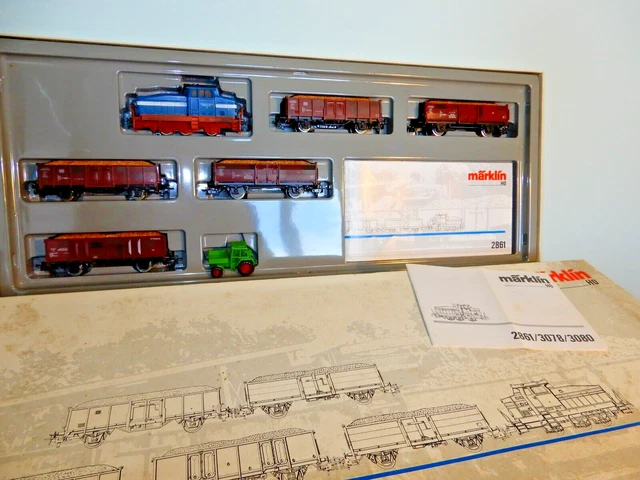 MARKLIN HO RÉF 2861 SET TRAIN TRANSPORT DE BETTERAVES LOCO DHG 500 + 5 ...