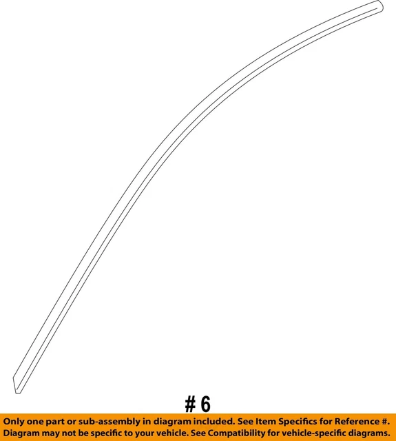 GM OEM 17-23 Acadia Front Door Exterior Trim-Reveal Molding 23482528 ...