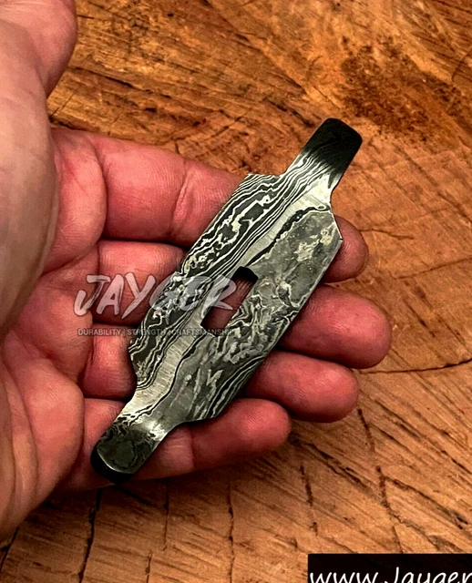 HANDMADE DAMASCUS STEEL Finger Guard-Knife Making-heat treated-Jayger ...