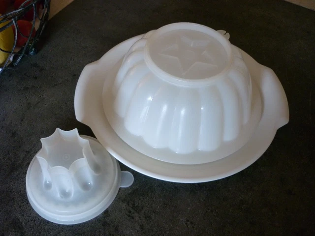 MOULE À CHARLOTTE TUPPERWARE 20 cm plat de service blanc EUR 11,99 ...