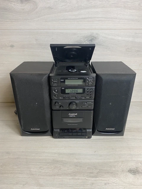 VINTAGE AMSTRAD MICRO 1000 Black Mini Hifi System - Faulty Minor See ...